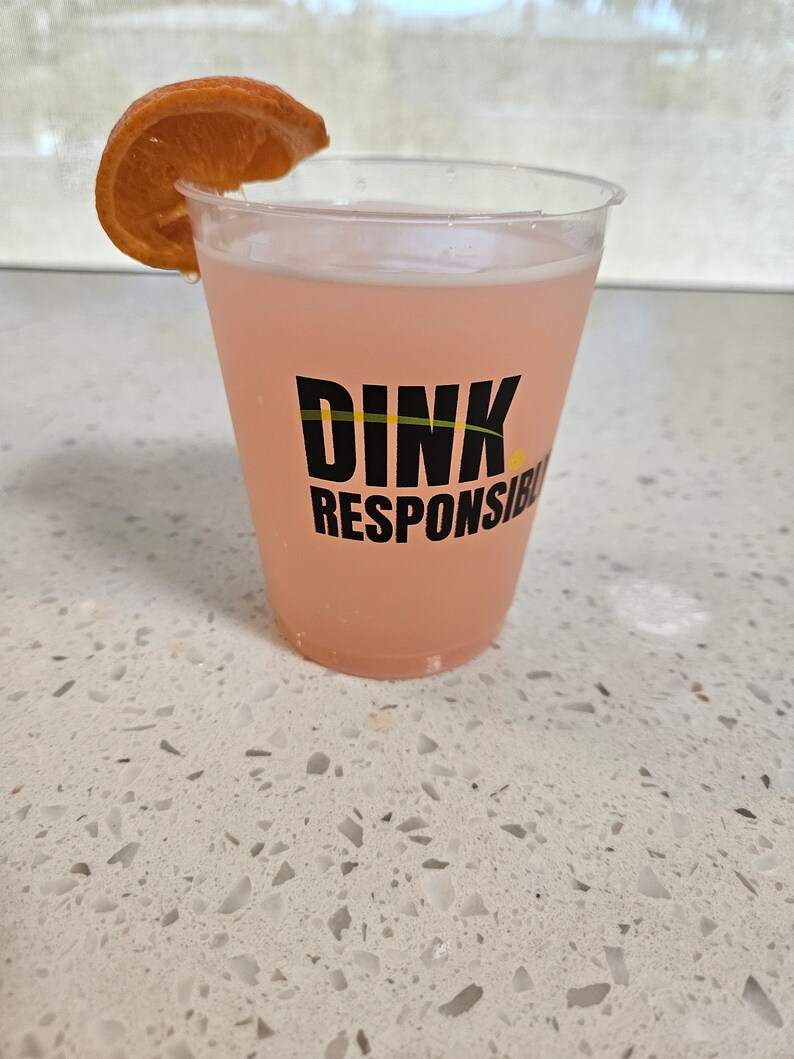 Pickleball Dinking Plastic Cups (set of 10) | Pickleball Party Cups ...