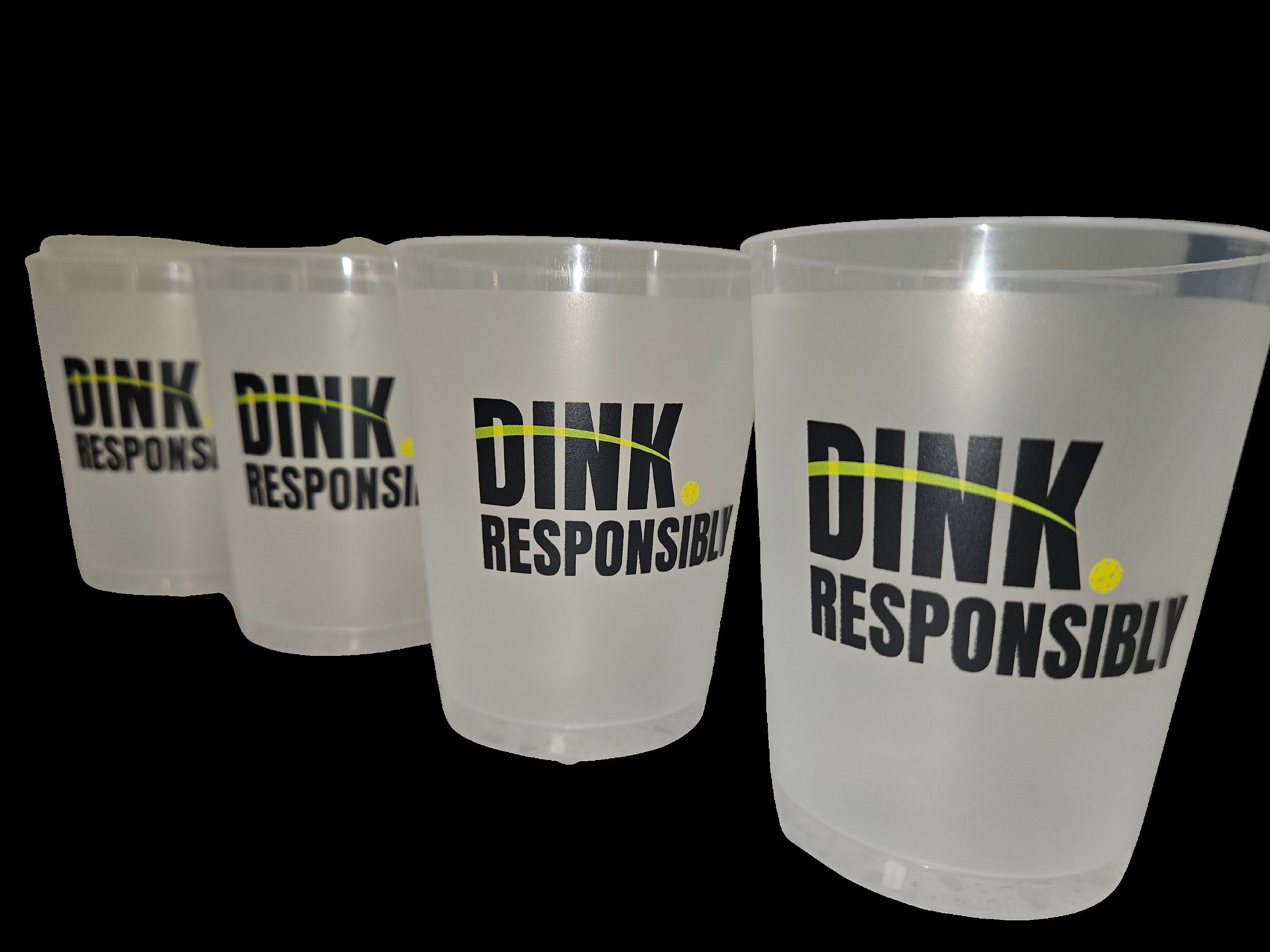 Pickleball Dinking Plastic Cups (set of 10) | Pickleball Party Cups ...