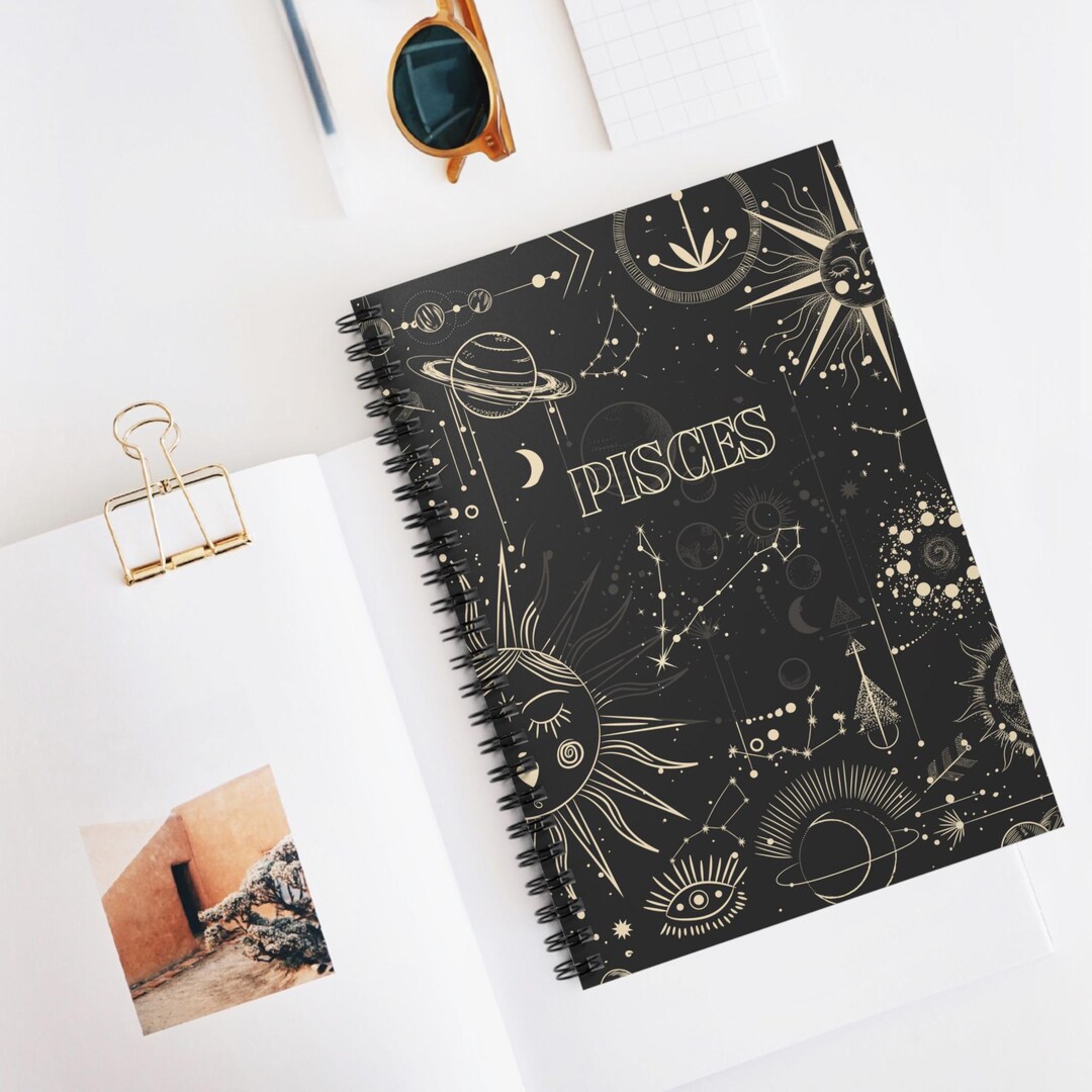 Pisces Astrology Spiral Notebook: Cosmic Zodiac Journal - Etsy