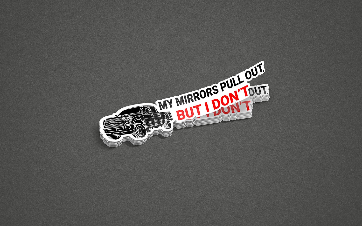 Truck Sticker my Mirrors Pull Out, Bumper Stickers Funny, Redneck Gifts ...