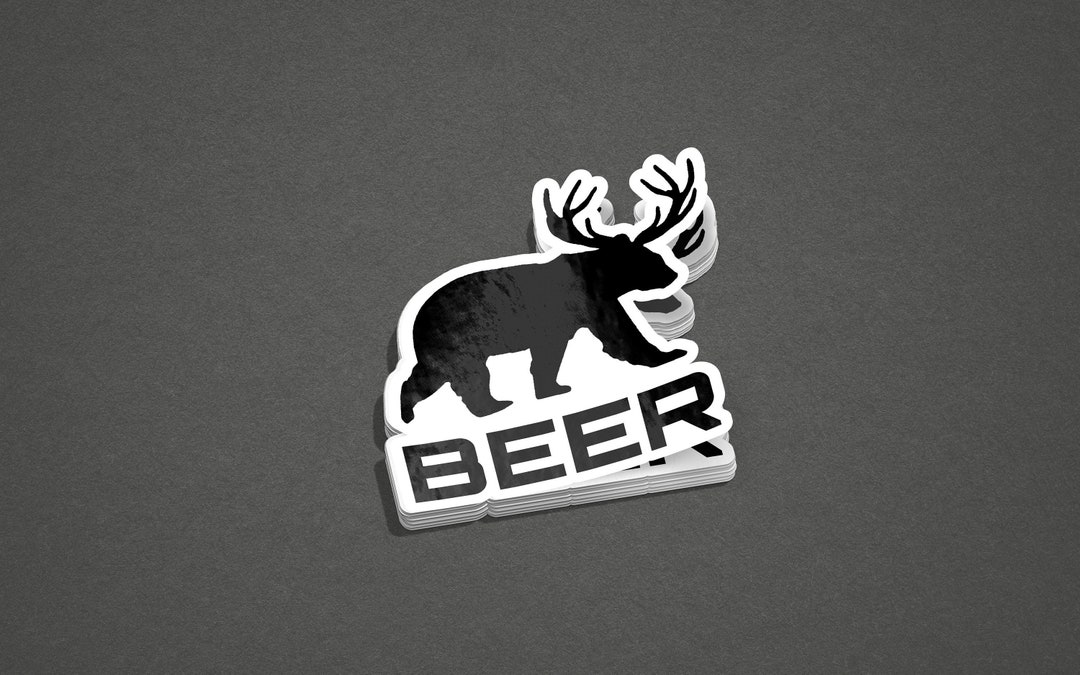 BEER Logo Sticker funny Gifts Bumper Sticker BEER Redneck - Etsy