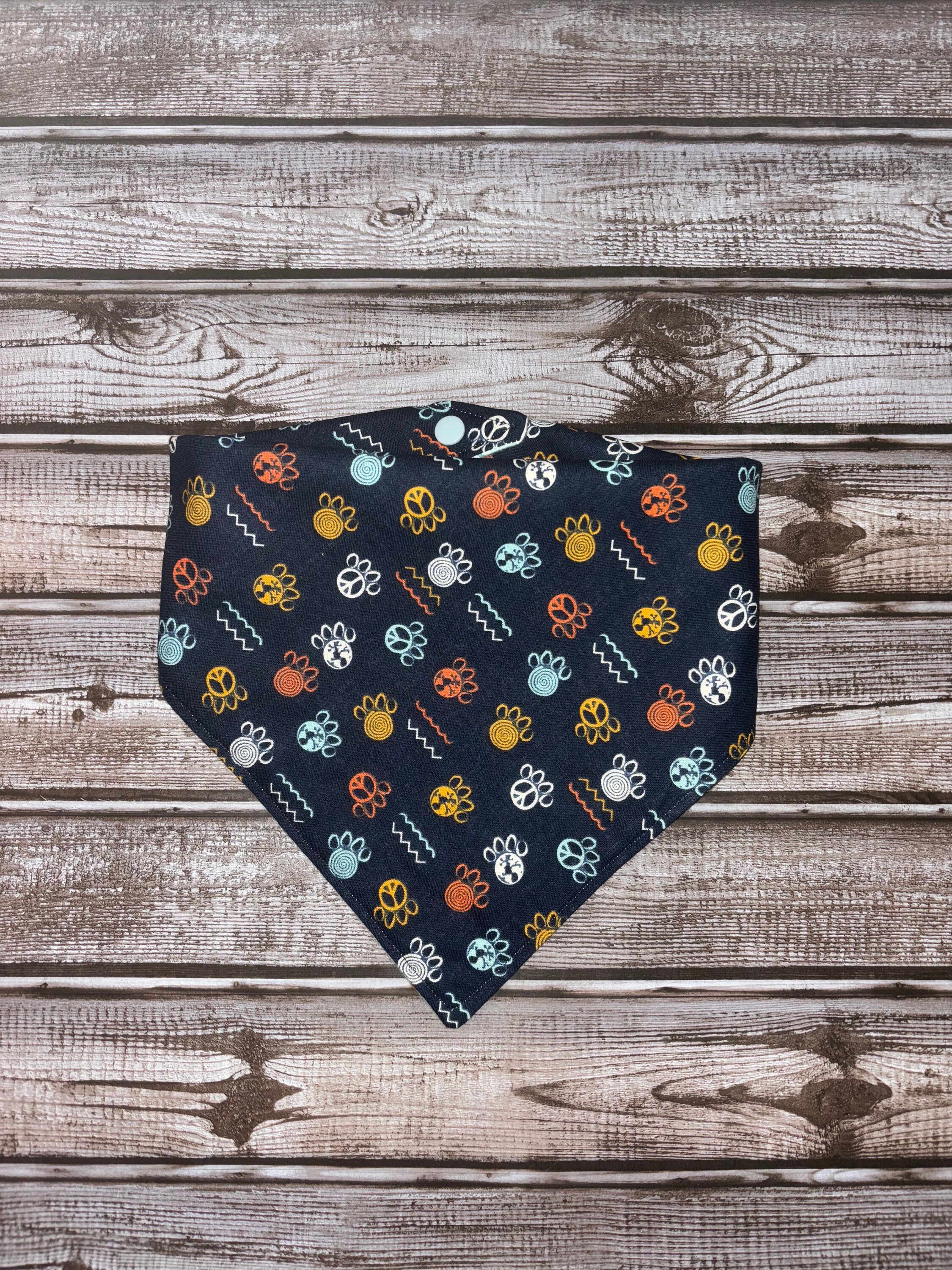 Navy Paw Prints - Etsy
