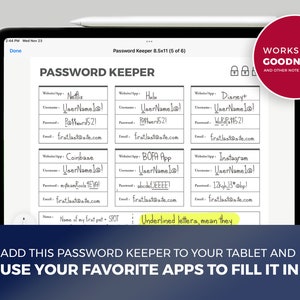Printable Password Log Bundle / Login and Account Keeper for Streaming ...