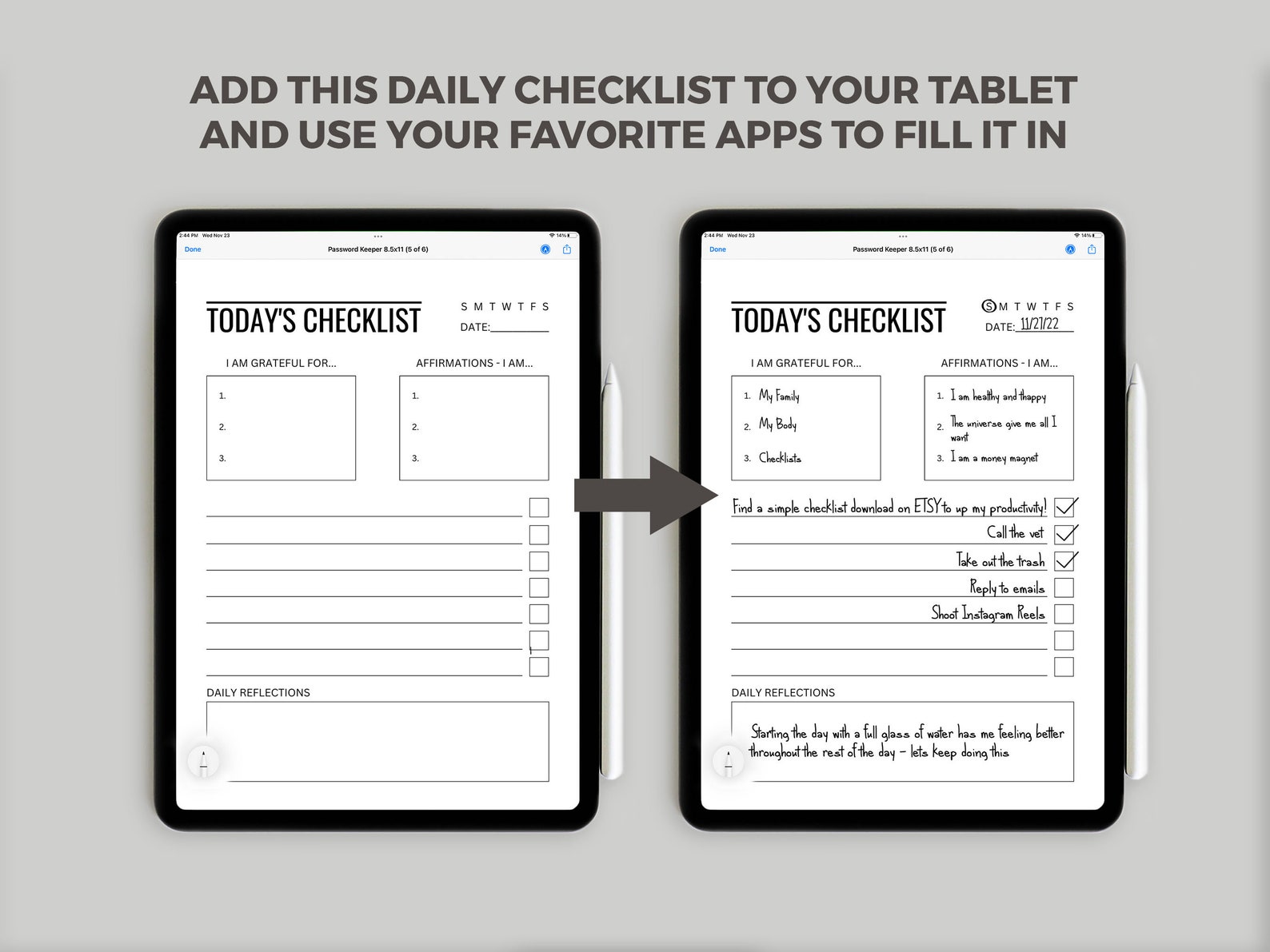 Printable to Do Checklist / Routine Checklist Keeper / Daily - Etsy
