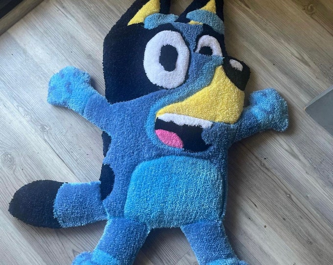BLUEY Bluey Heeler Accent Character Rug - Etsy Israel