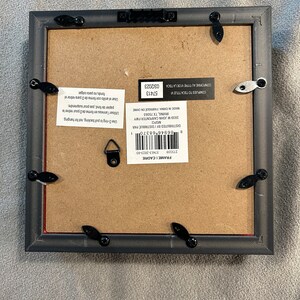 Gingerbread Man in 6x6 Black Shadow Frame With Recycled & New Jewelry ...