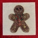 Gingerbread Man in 6x6 Black Shadow Frame With Recycled & New Jewelry ...