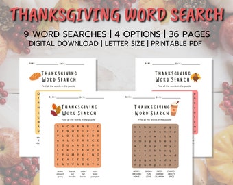 Halloween Word Search | Fall Word Search | Printable Word Search ...