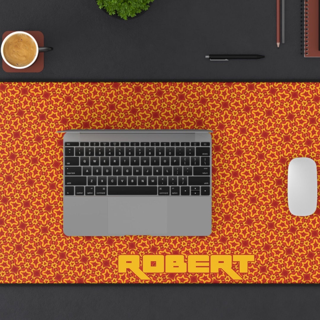 Retro Stars Desk Mat, Personalized Matting, Custom Gifted Matting ...