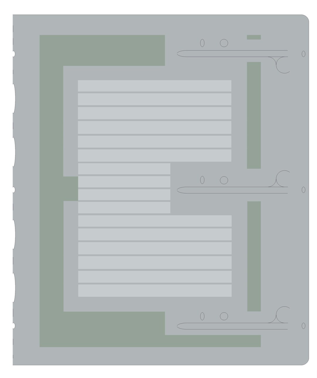 Ringless Binder #22 With Green Background - Etsy