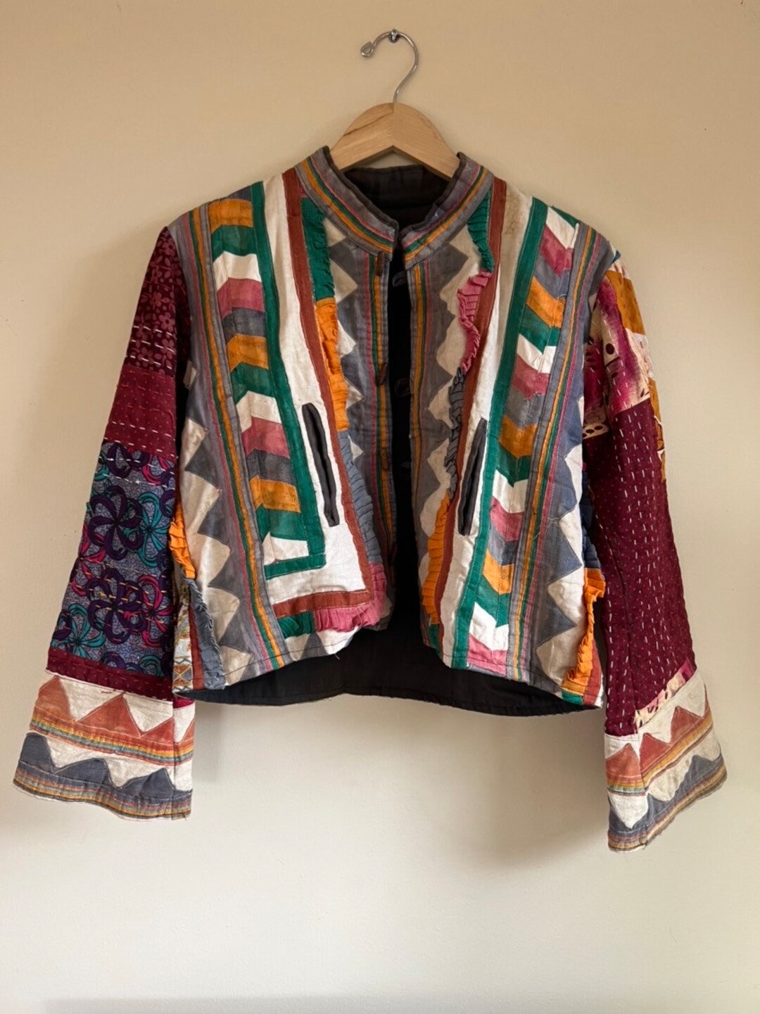 Vintage Upcycle Bomber Jacket | Recycle Jacket | Upcycle Jacket ...