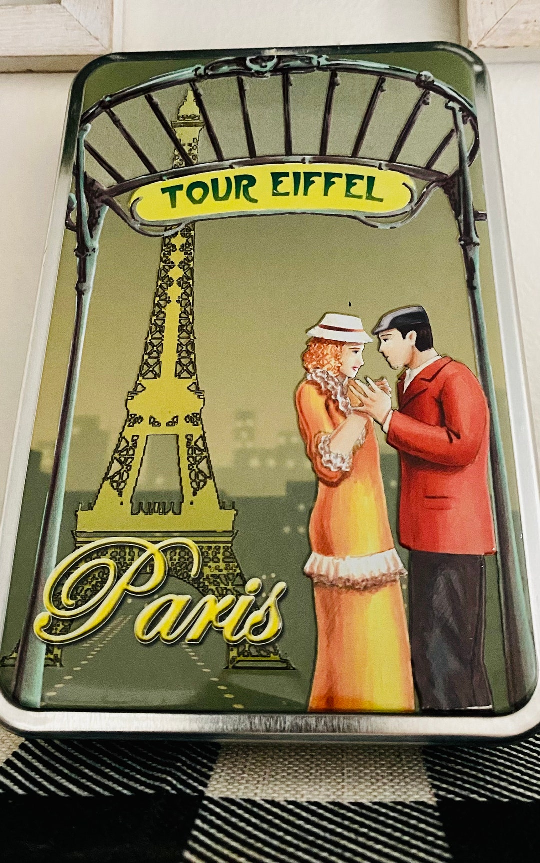Vintage Paris Eiffel Tin - Etsy