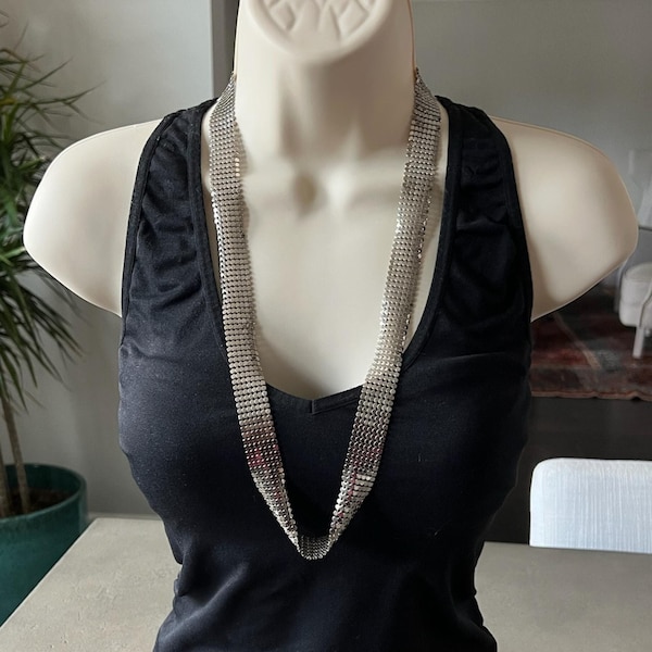 Metal Mesh Necklace - Etsy