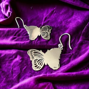 Butterfly Earrings for Her Silver Butterfly Dangle Earrings for ...