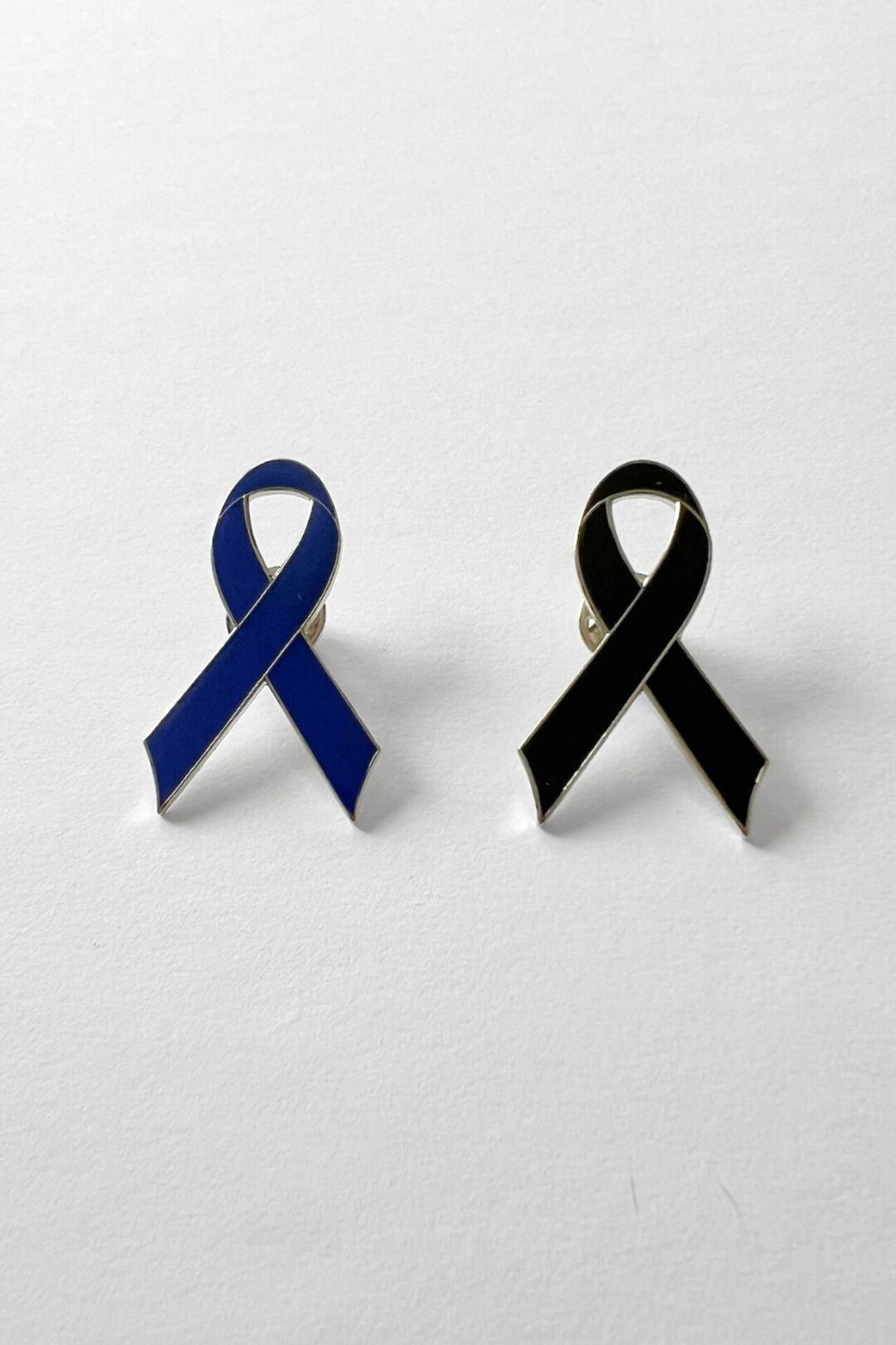 Cancer Support Pin for Cancer Awareness Pin Black Ribbon Pin Blue ...