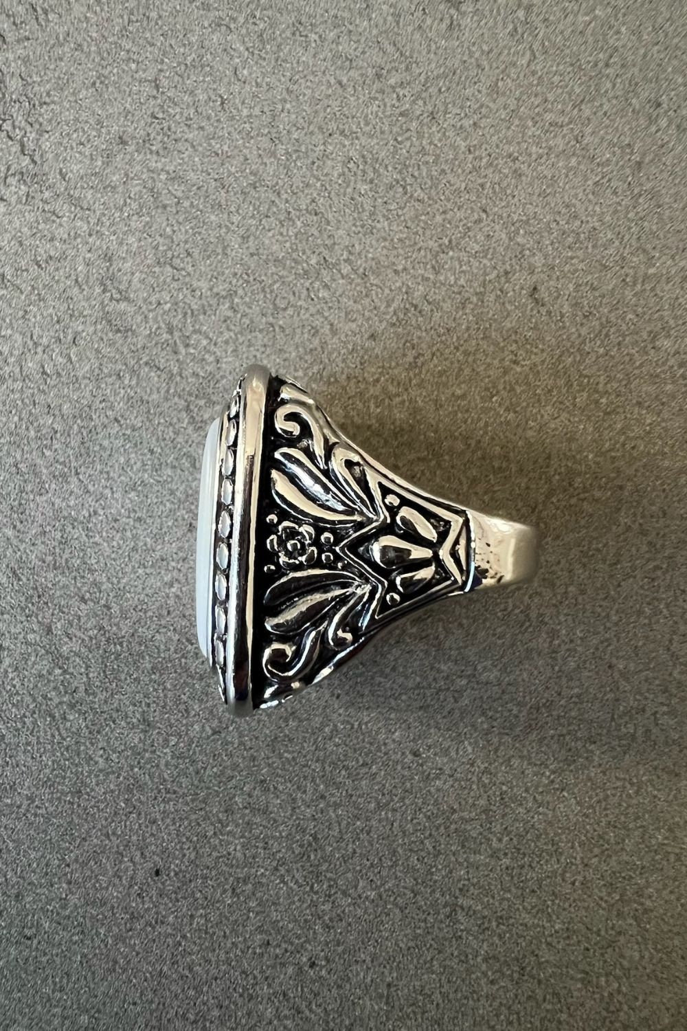 Statement Ring for Women Shell Ring Gift for Woman White Shell Ring for ...