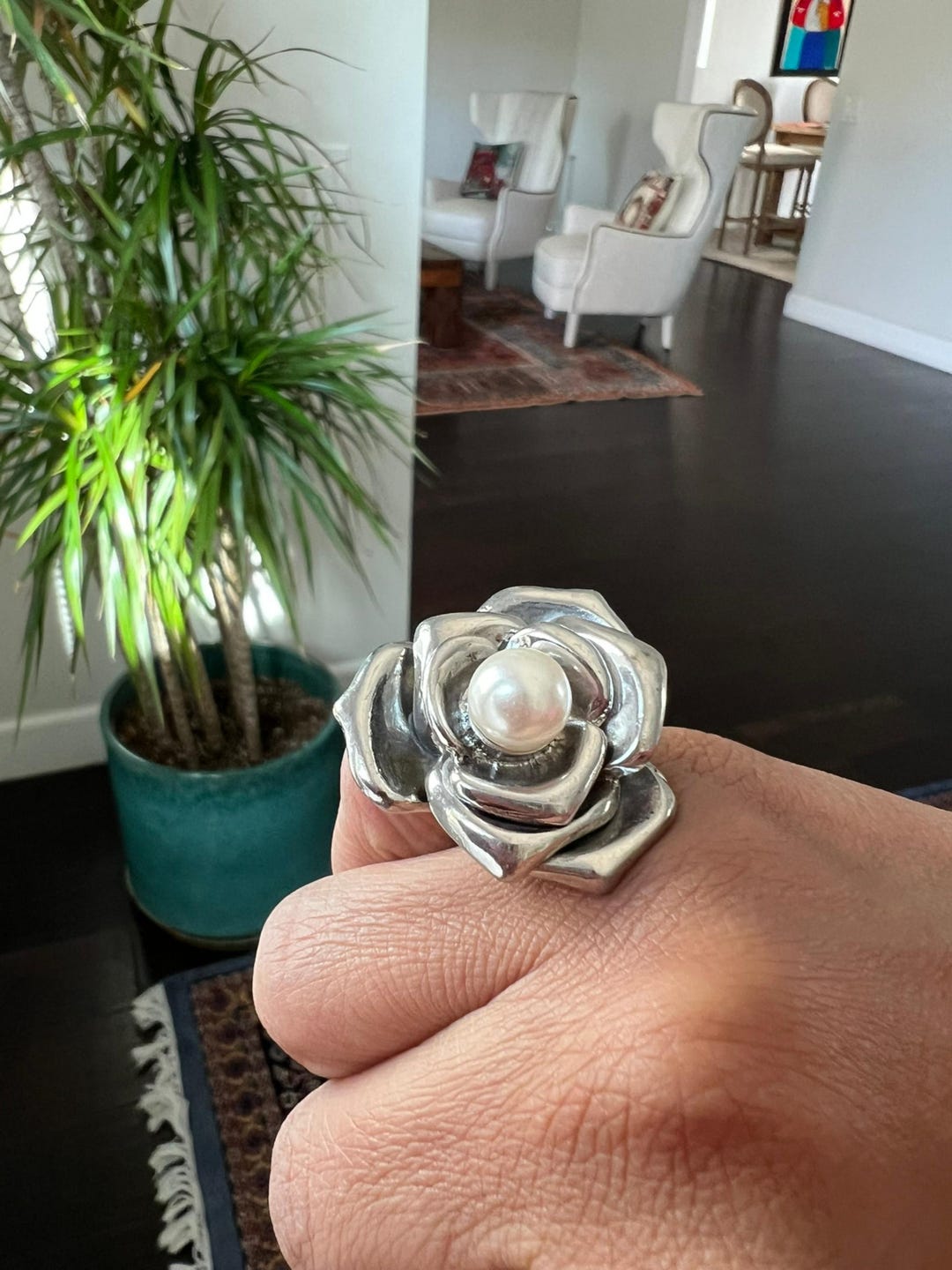 Rose Ring for Flower Lover Ring Rose Flower Ring Gift Flower Shape Ring ...