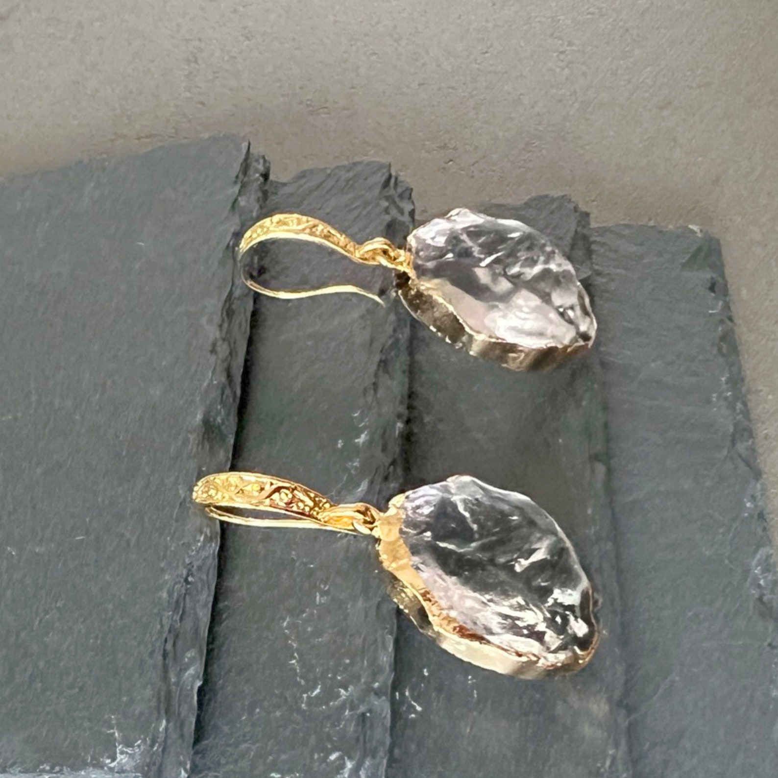 Clear Quartz Earrings for Woman Quartz Jewelry Gift for Her Gemstone ...