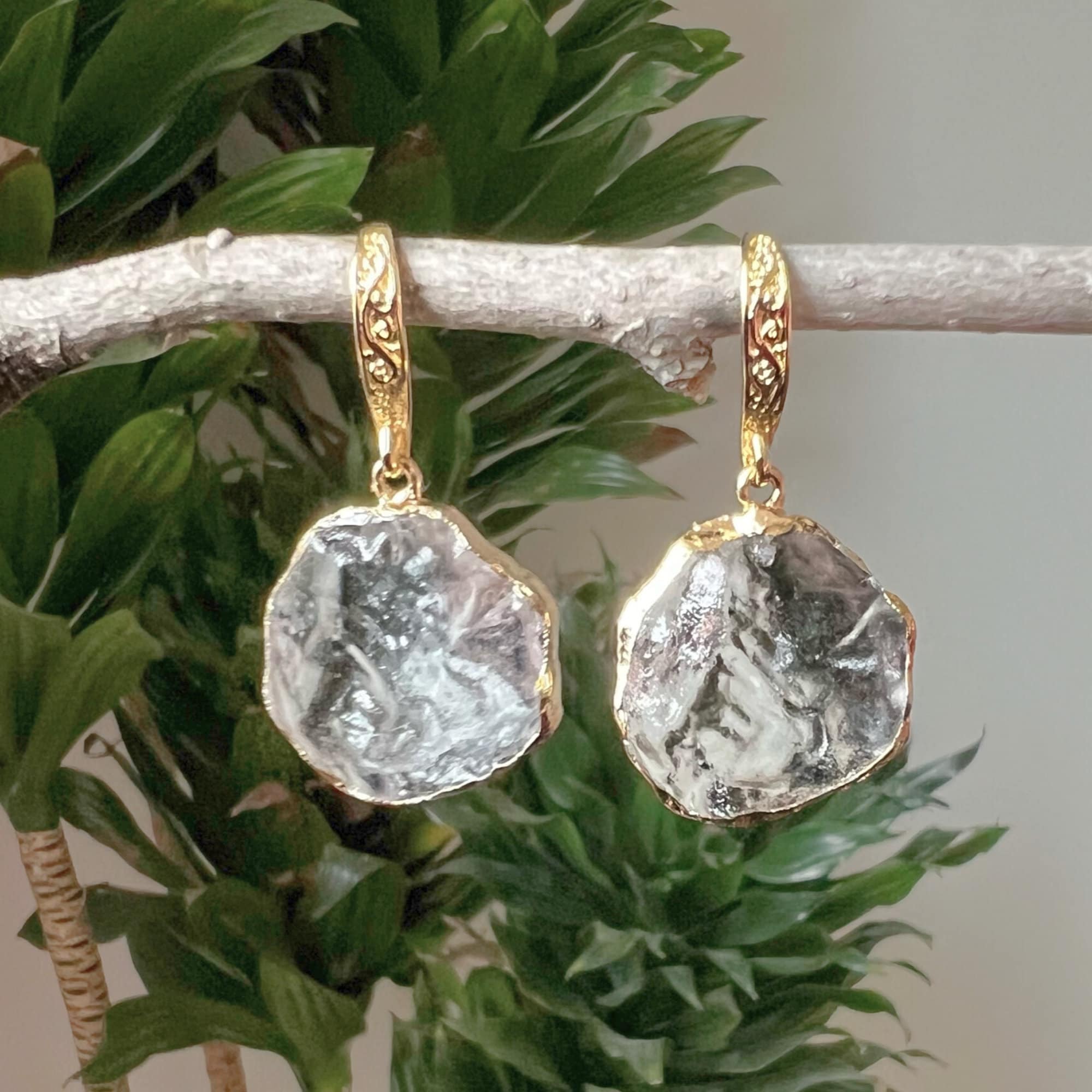 Clear Quartz Earrings for Woman Quartz Jewelry Gift for Her Gemstone ...