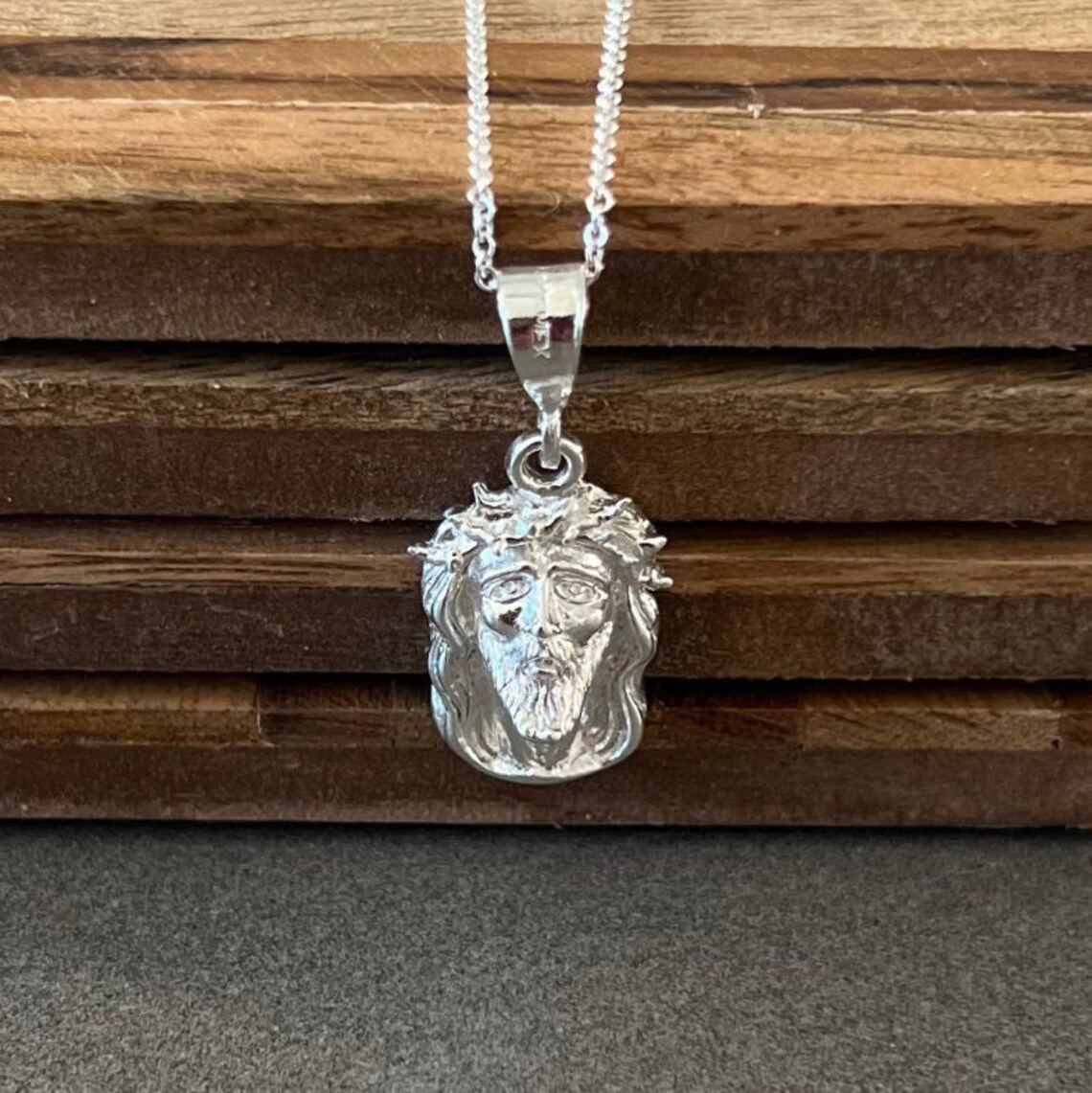 Jesus Pendant Jesus Christ Necklace Religion Necklace Jesus Face ...