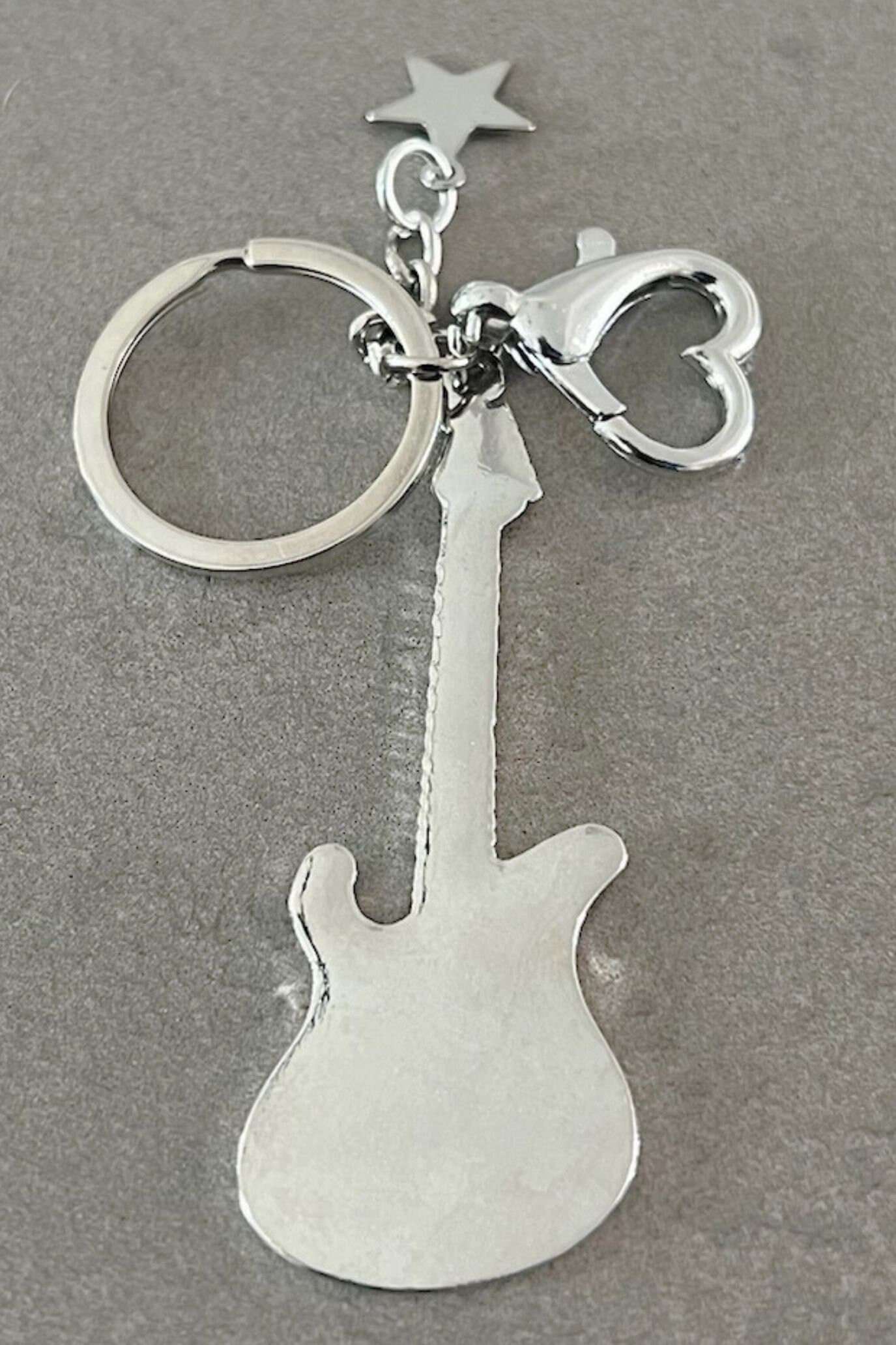 Guitar Keychain for Men Keyholder Gift for Guitar Lover Keychain for ...