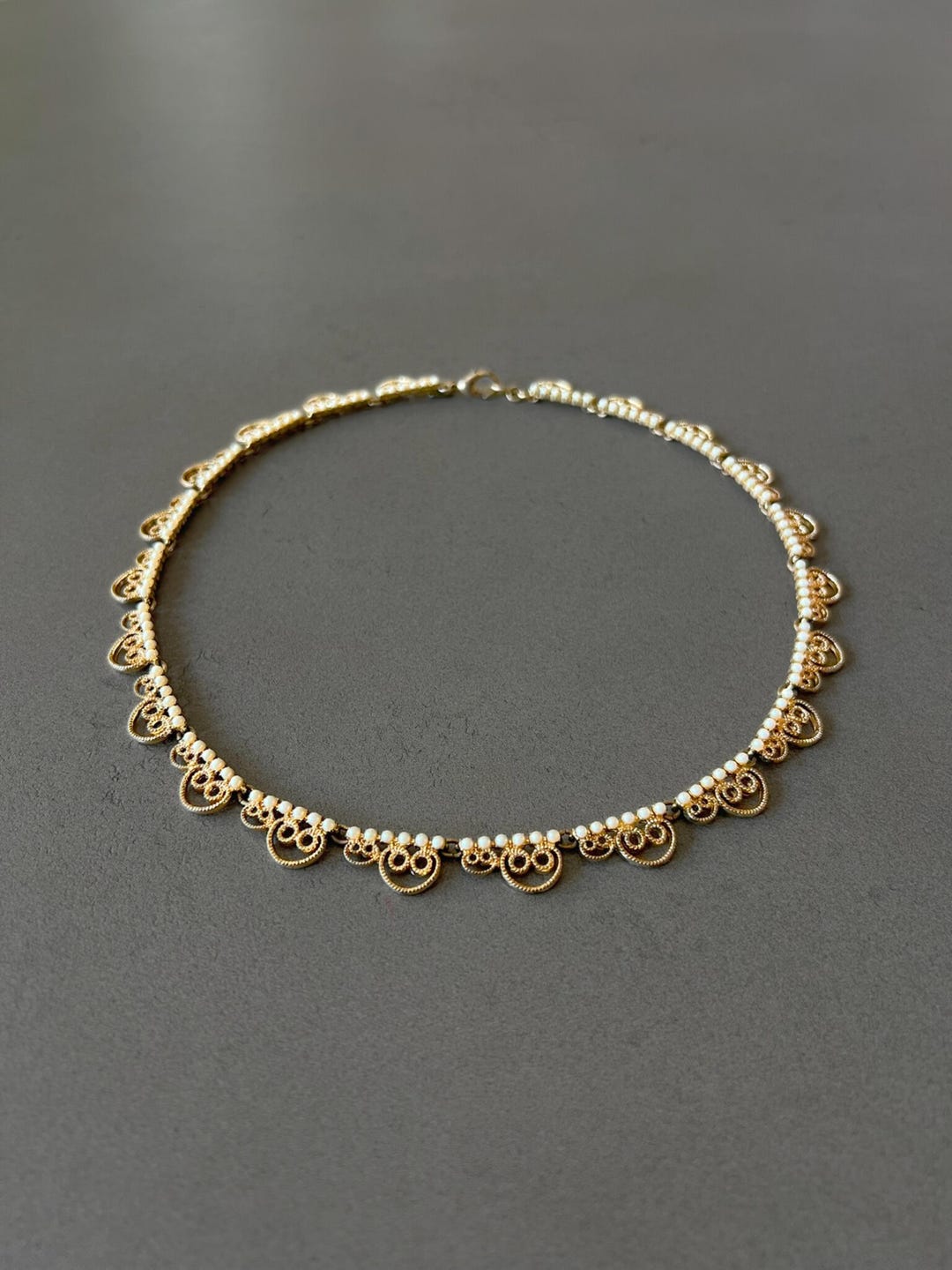 Gold Color Necklace for Her Gold Color Choker Gift for Women Elegant ...