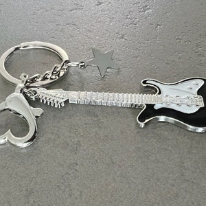 Guitar Keychain for Men Keyholder Gift for Guitar Lover Keychain for ...