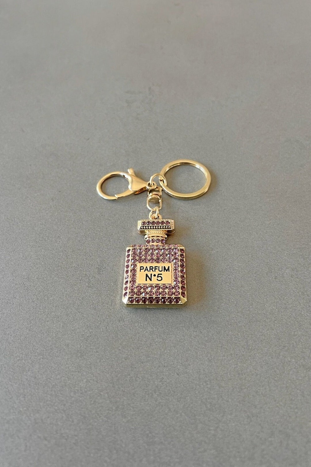 Perfume Bottle Keychain for Women Pink Keychain Gift for Girl Teenager ...