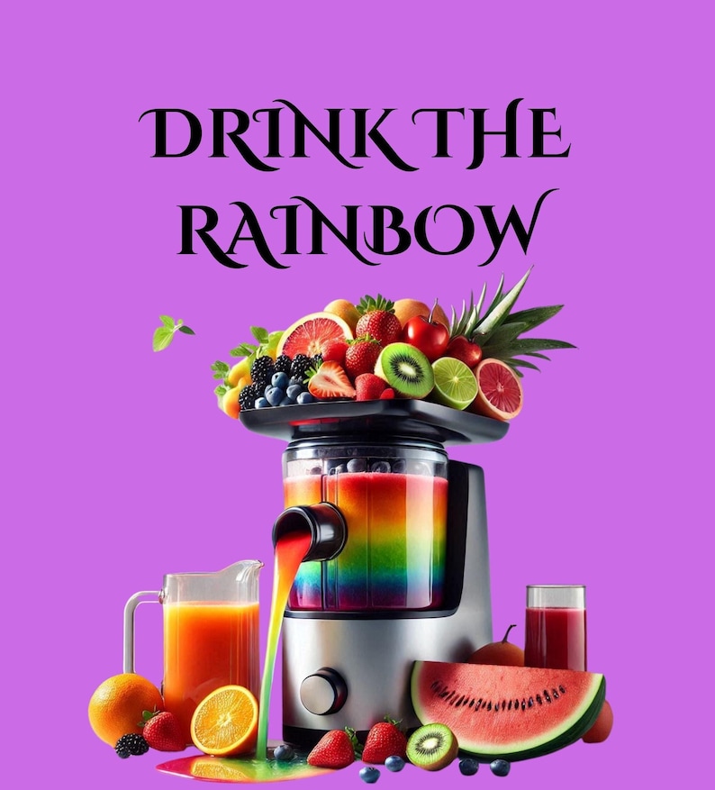 Drink the Rainbow: Fun and Easy Recipes for Juices and Smoothies - Etsy