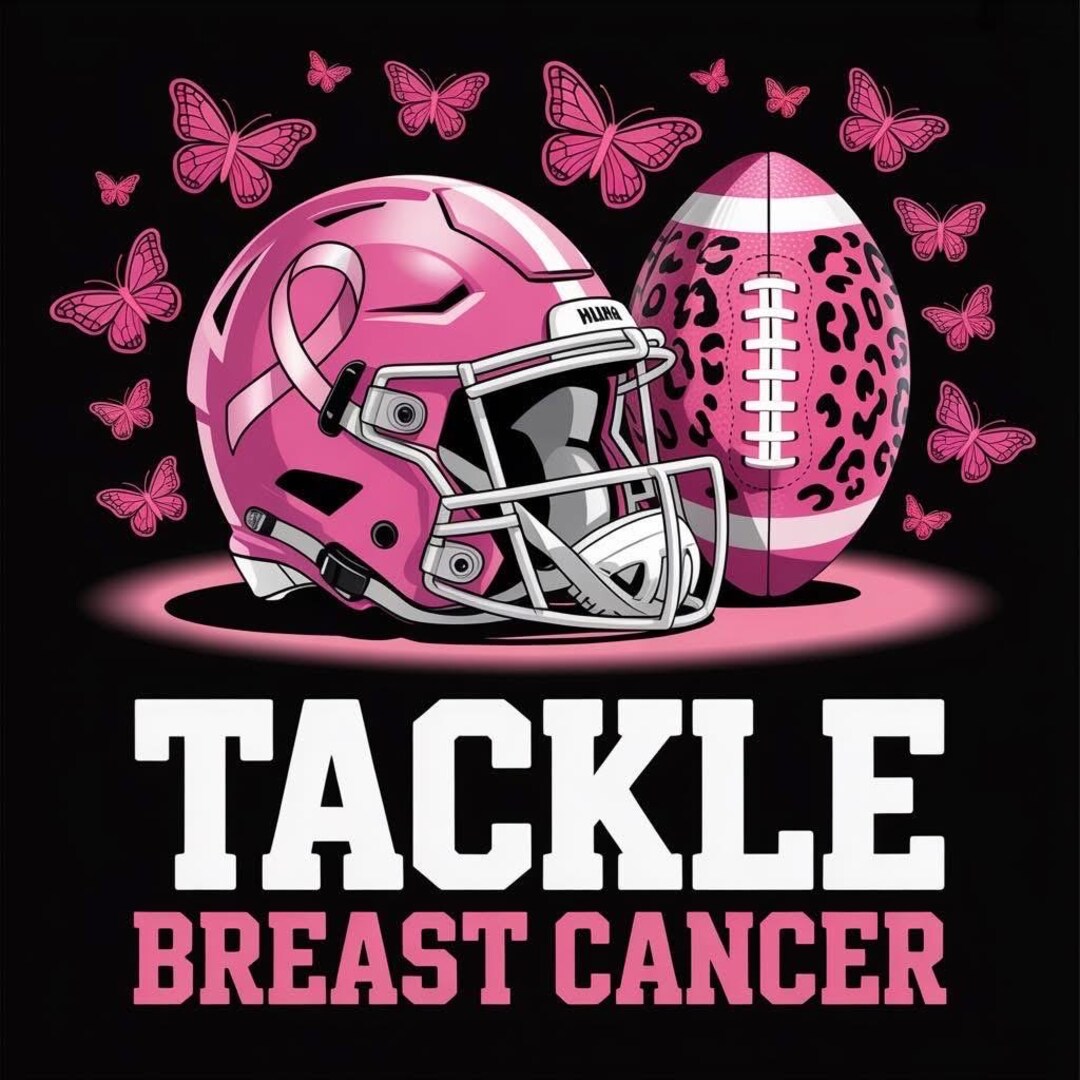 Tackle Breast Cancer Football Awareness - Etsy