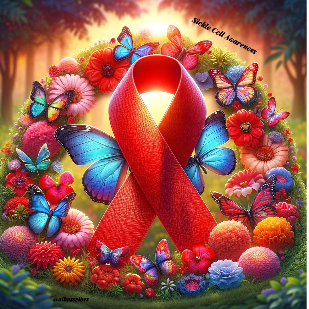 Sickle Cell Ribbon - Etsy