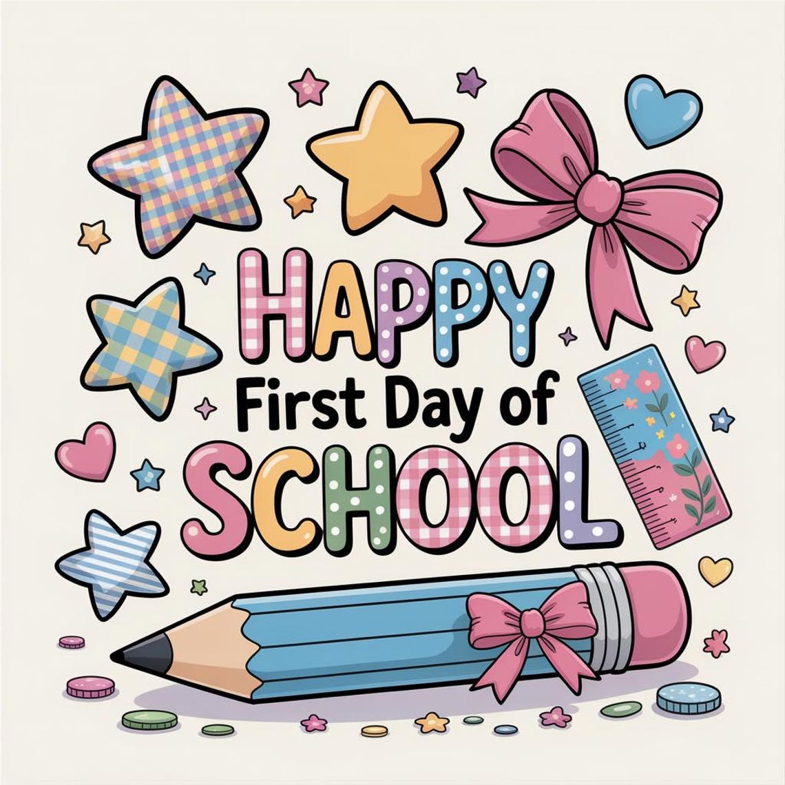 8 - Happy First Day of School - Etsy