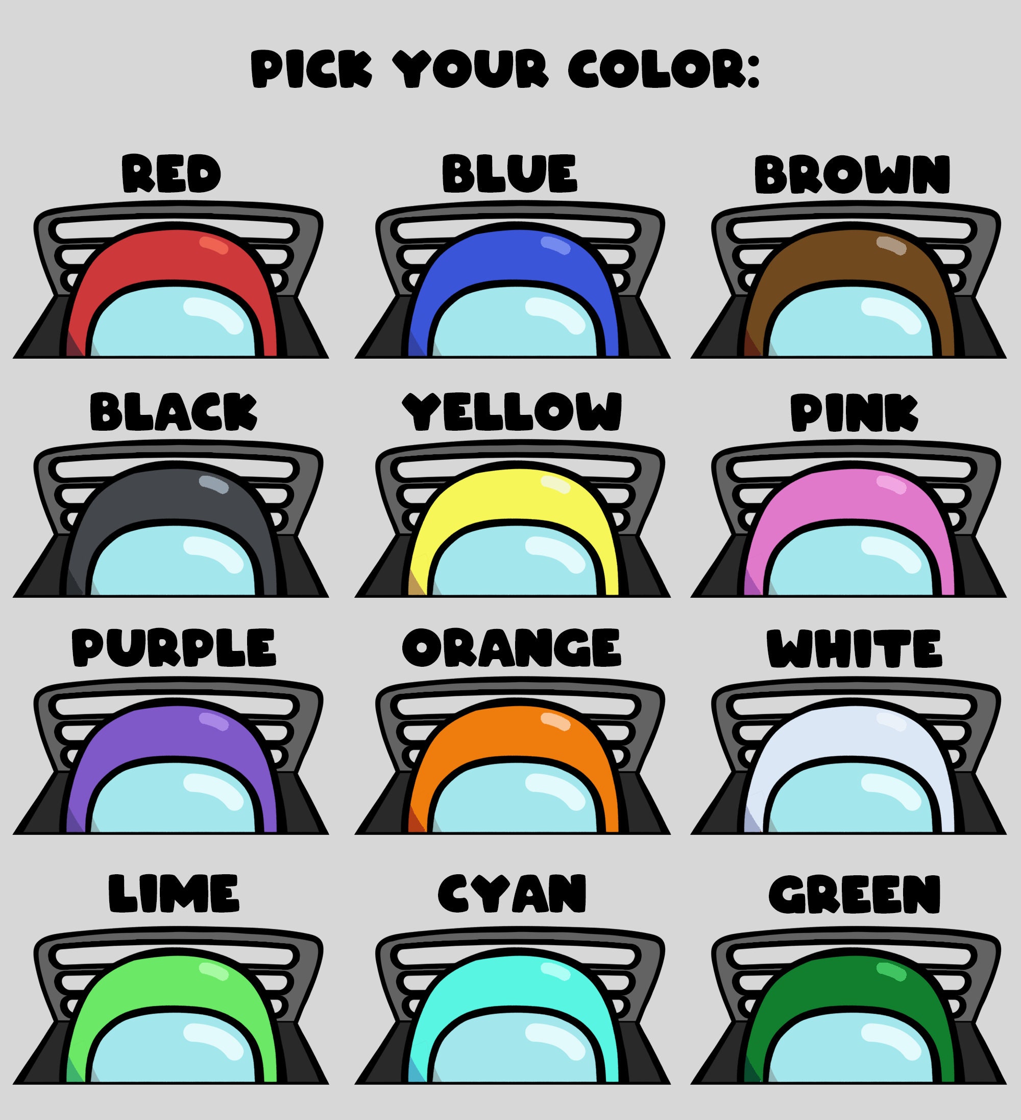 Among Us Imposter Peeking Waterproof Sticker, Car Peeker Impostor in ...