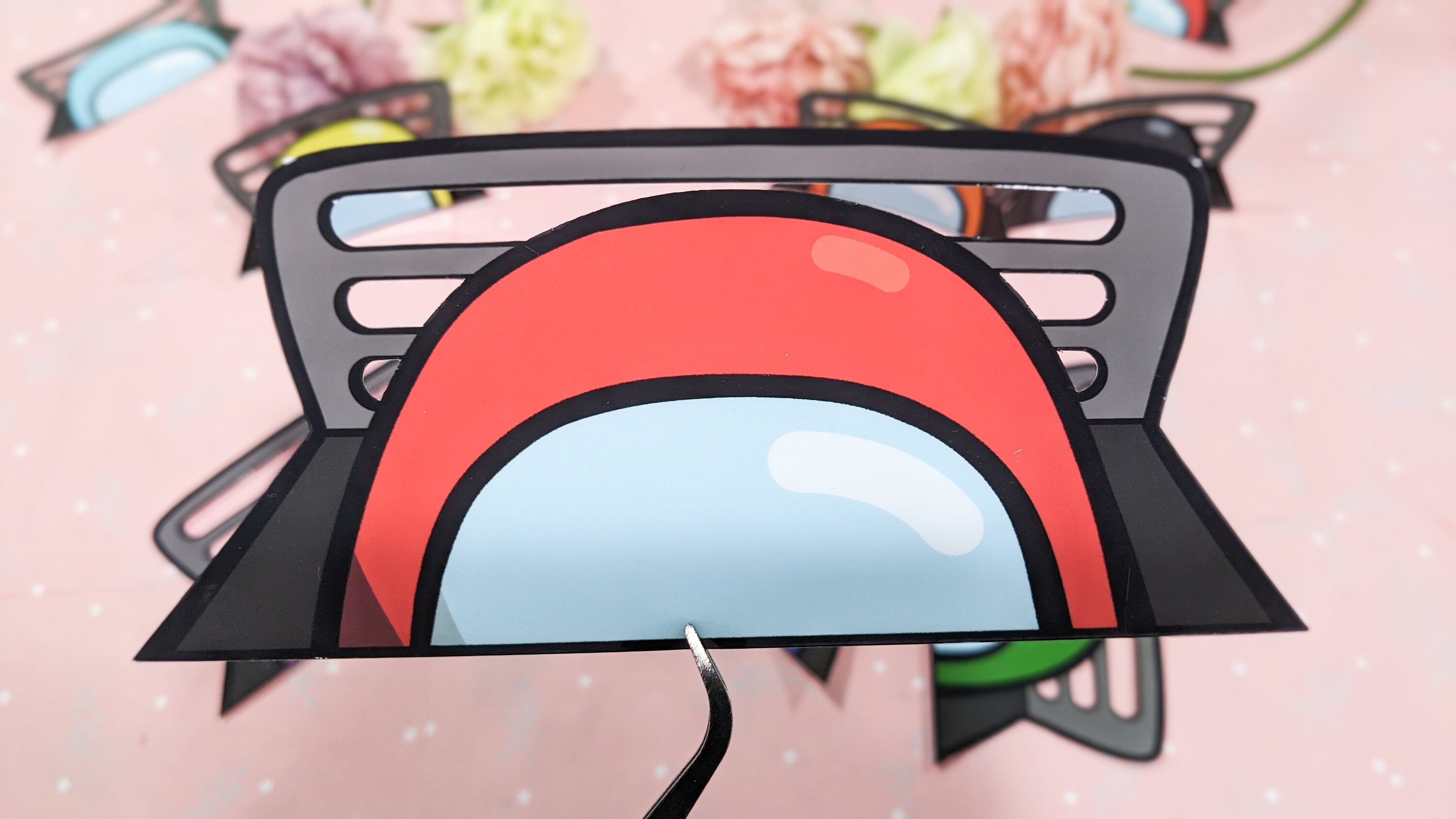 Among Us Imposter Peeking Waterproof Sticker, Car Peeker Impostor in ...