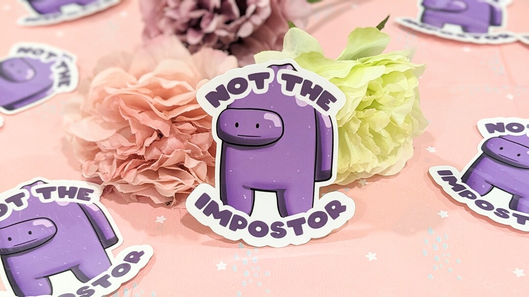 Ditto-among Us Single Sticker, Pokemon Decals, Cute Waterproof Vinyl ...