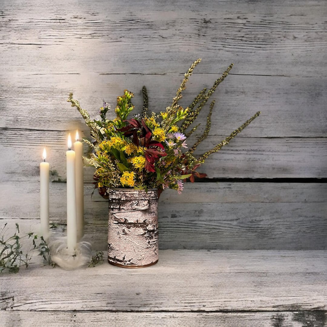 Birch Tree Vase/candle Holder Wrap DIGITAL DOWNLOAD DIY Rustic Wedding ...