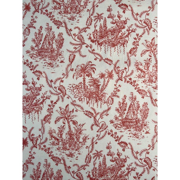 Red Toile Fabric - Etsy