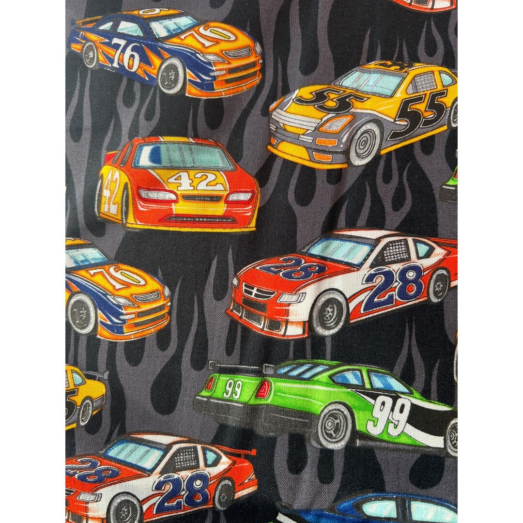 Fabric - OOP Robert Kaufman Hit the Gas Retro Muscle Race Sport Cars ...