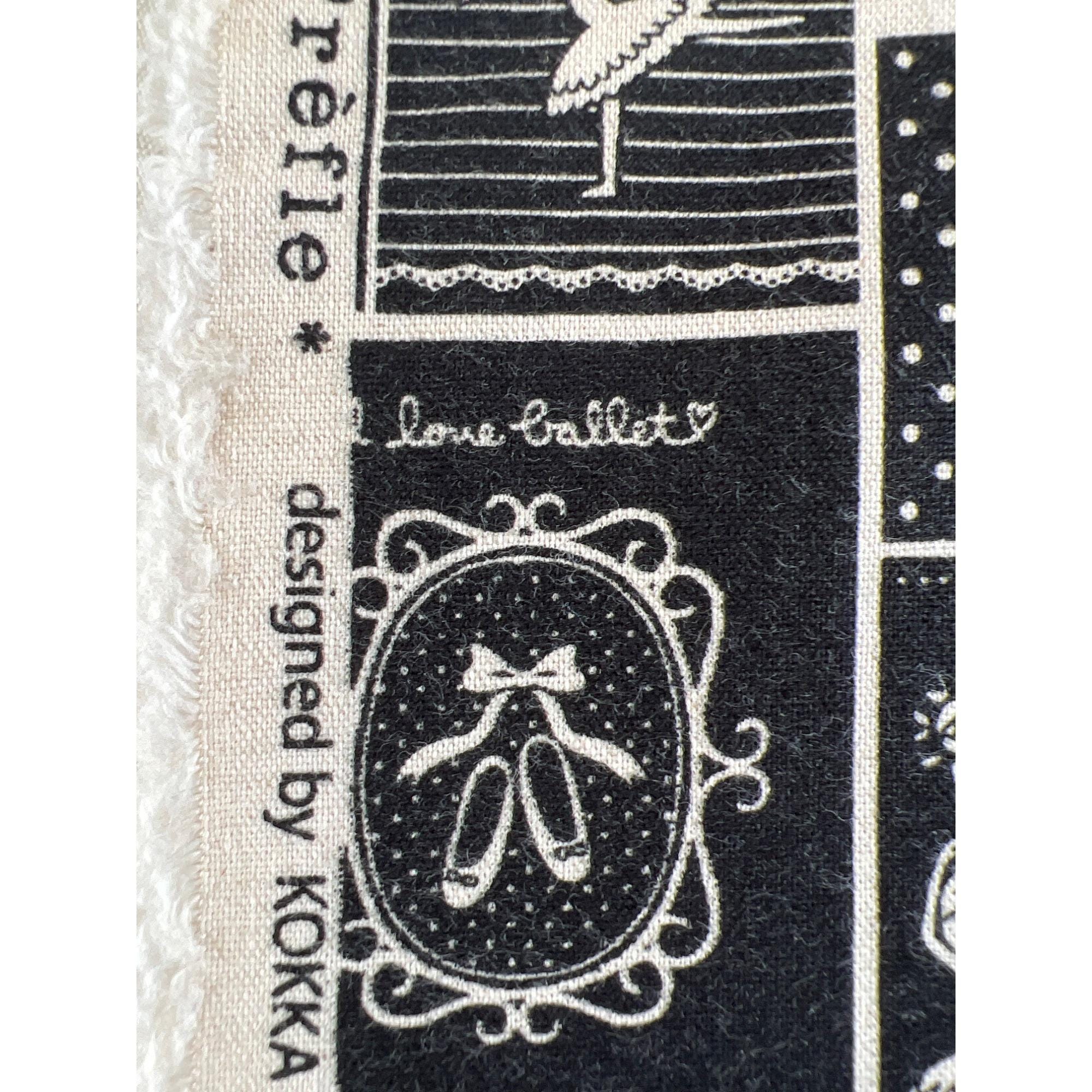 RARE Fabric - KOKKA Trèfle French Ballet Japanese Import Cotton Linen ...