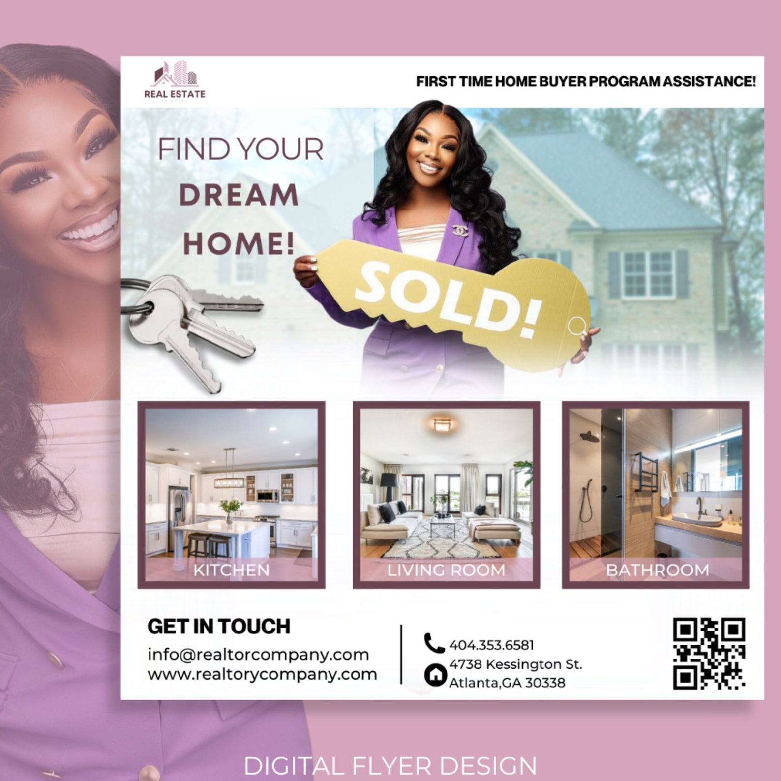 Realtor Flyer, Homebuying Flyer, Homeowners Program Flyer, Realty ...