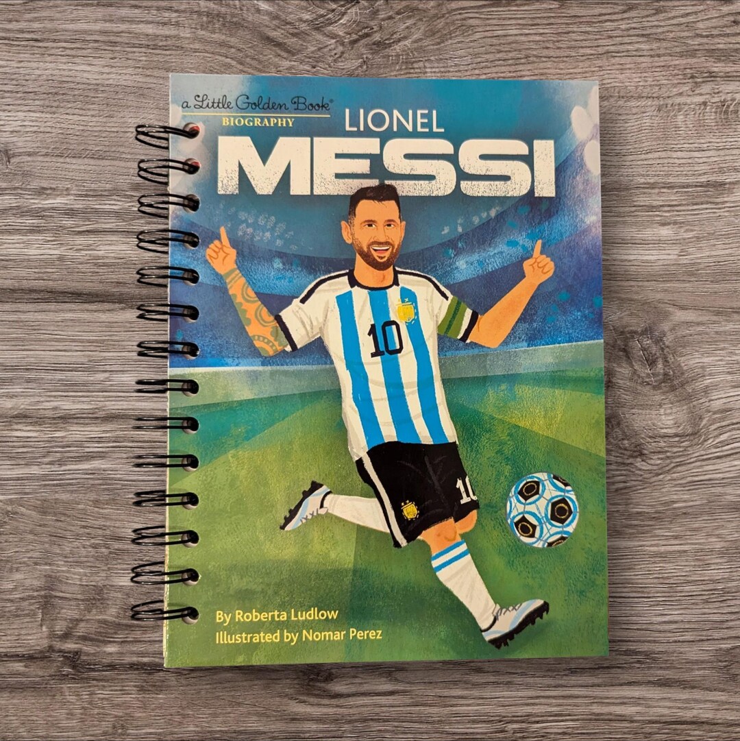 Messi, Little Golden Book, Notebook, Novelty Notebook, Soccer, FIFA ...