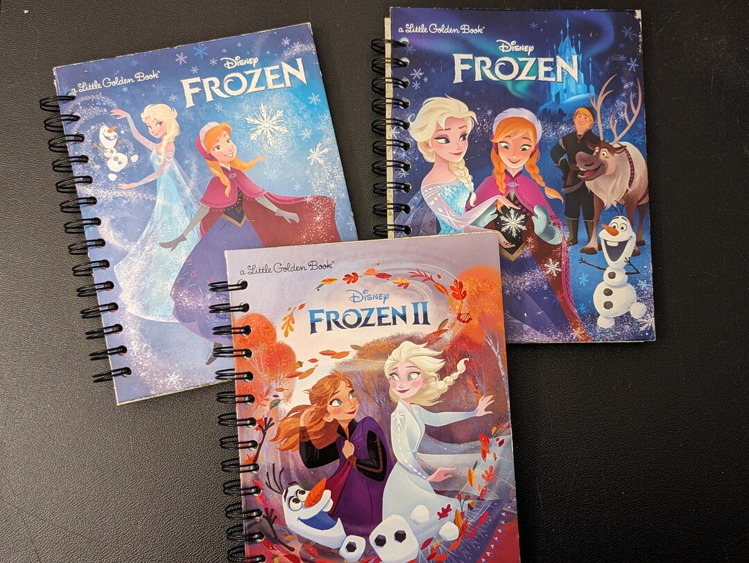 Frozen, Frozen 2, Disney's Frozen, Notebook, Journal, Little Golden Book, Princess - Etsy