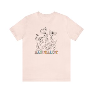 Wildflower Naturalist Holistic T-shirt, Crunchy Shirt, Women's Floral ...