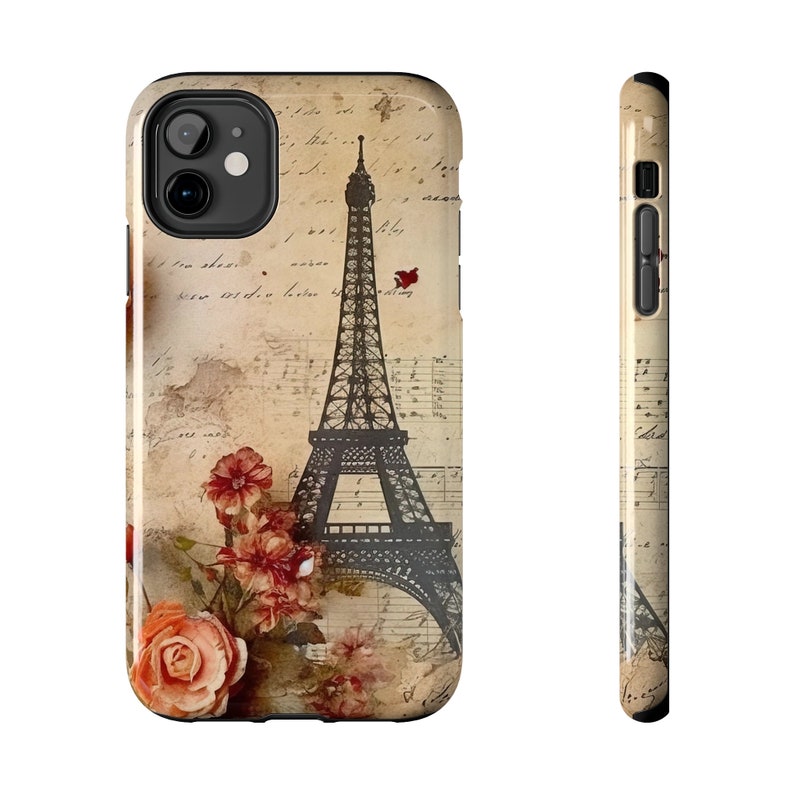 Vintage Eiffel Tower French iPhone Case, Shabby Chic Phone Case, Paris ...