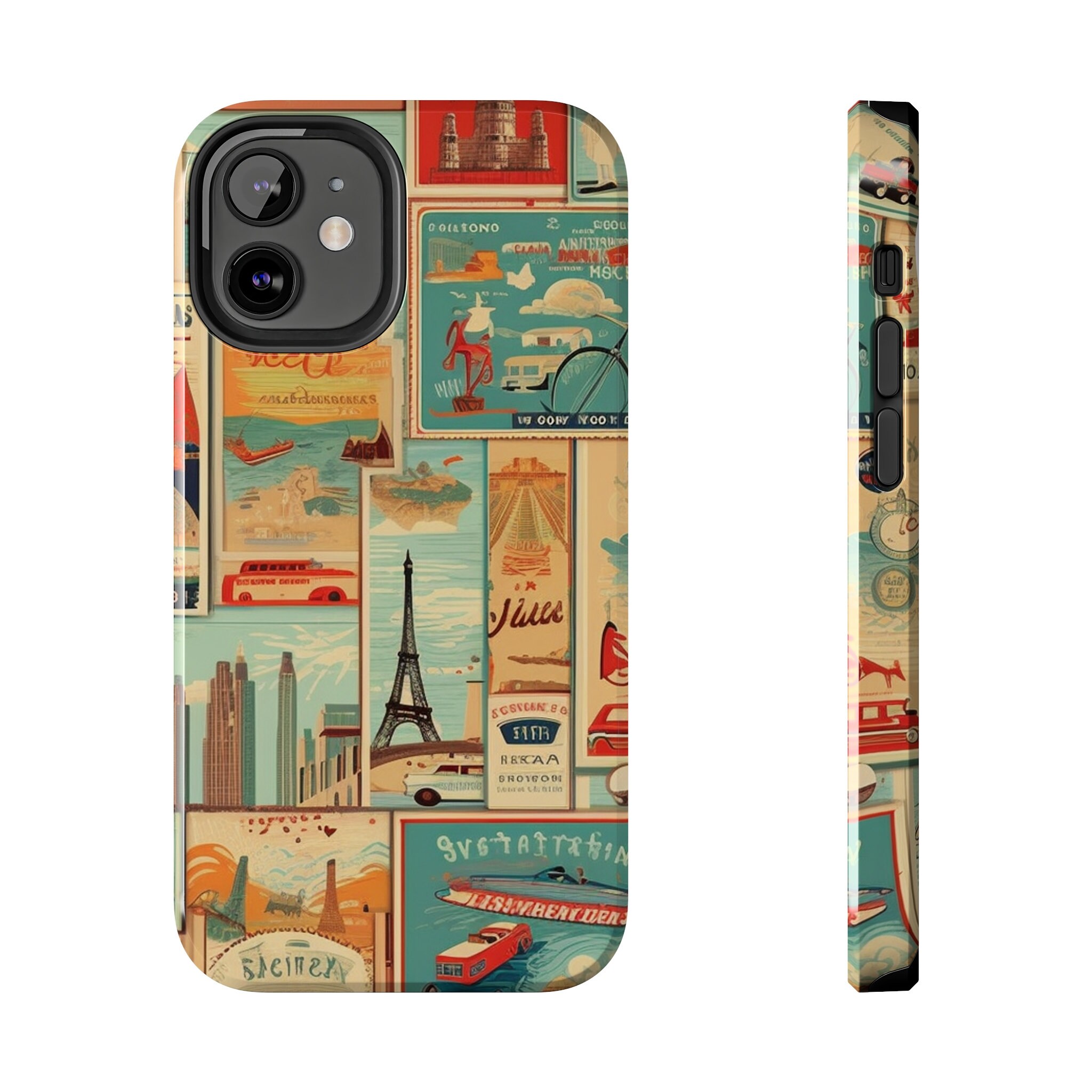 Retro 1950's iPhone Case, Mid Century Style iPhone Case, Eiffel Tower ...