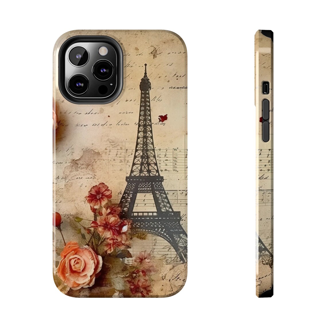 Vintage Eiffel Tower French iPhone Case, Shabby Chic Phone Case, Paris ...