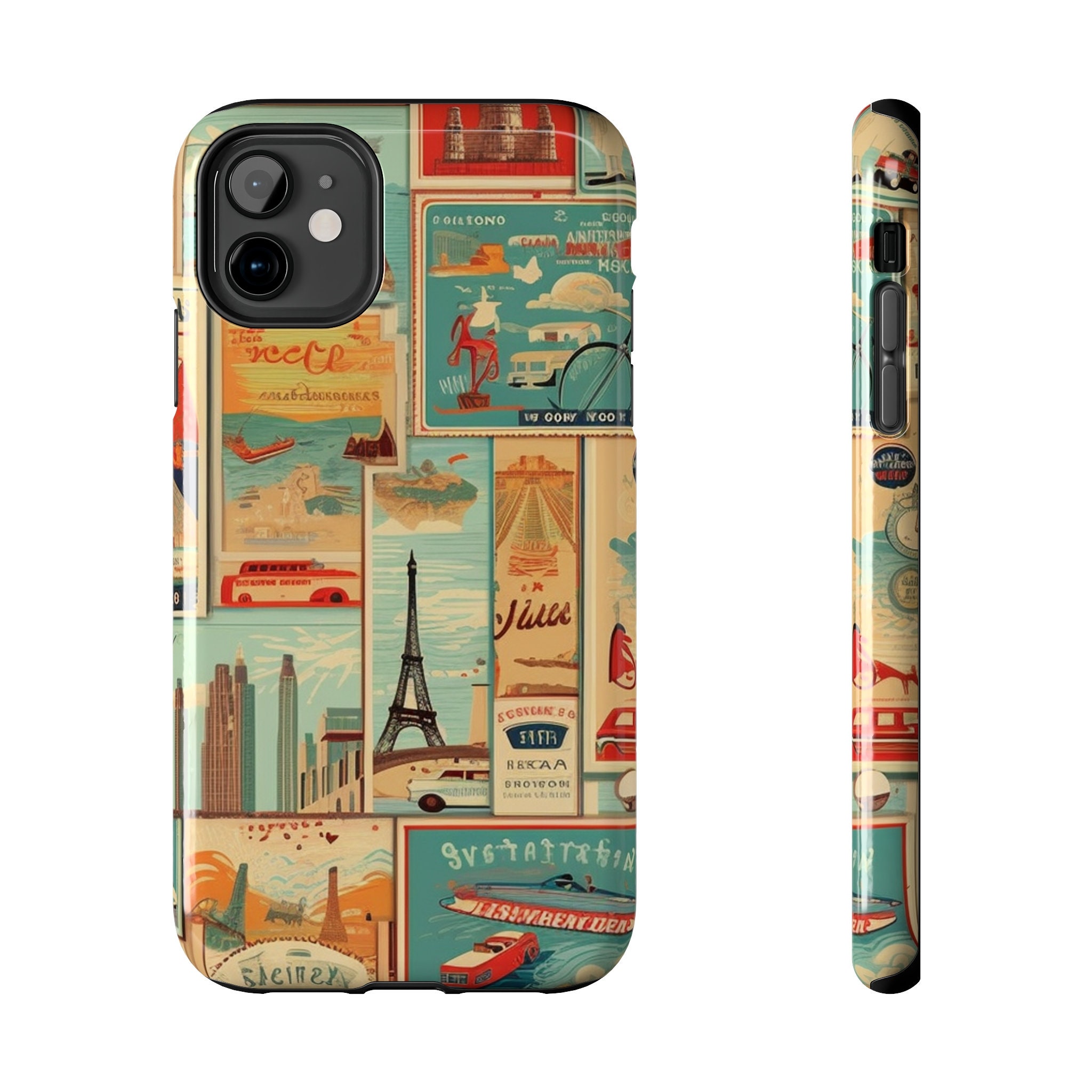 Retro 1950's iPhone Case, Mid Century Style iPhone Case, Eiffel Tower ...