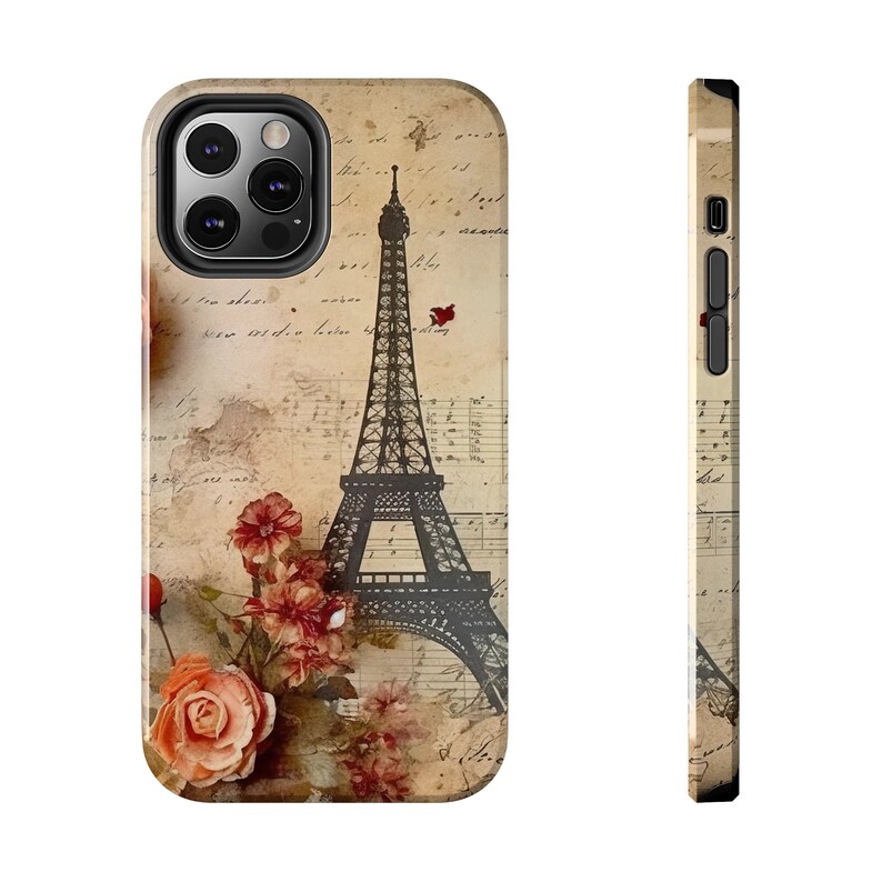 Vintage Eiffel Tower French iPhone Case, Shabby Chic Phone Case, Paris ...