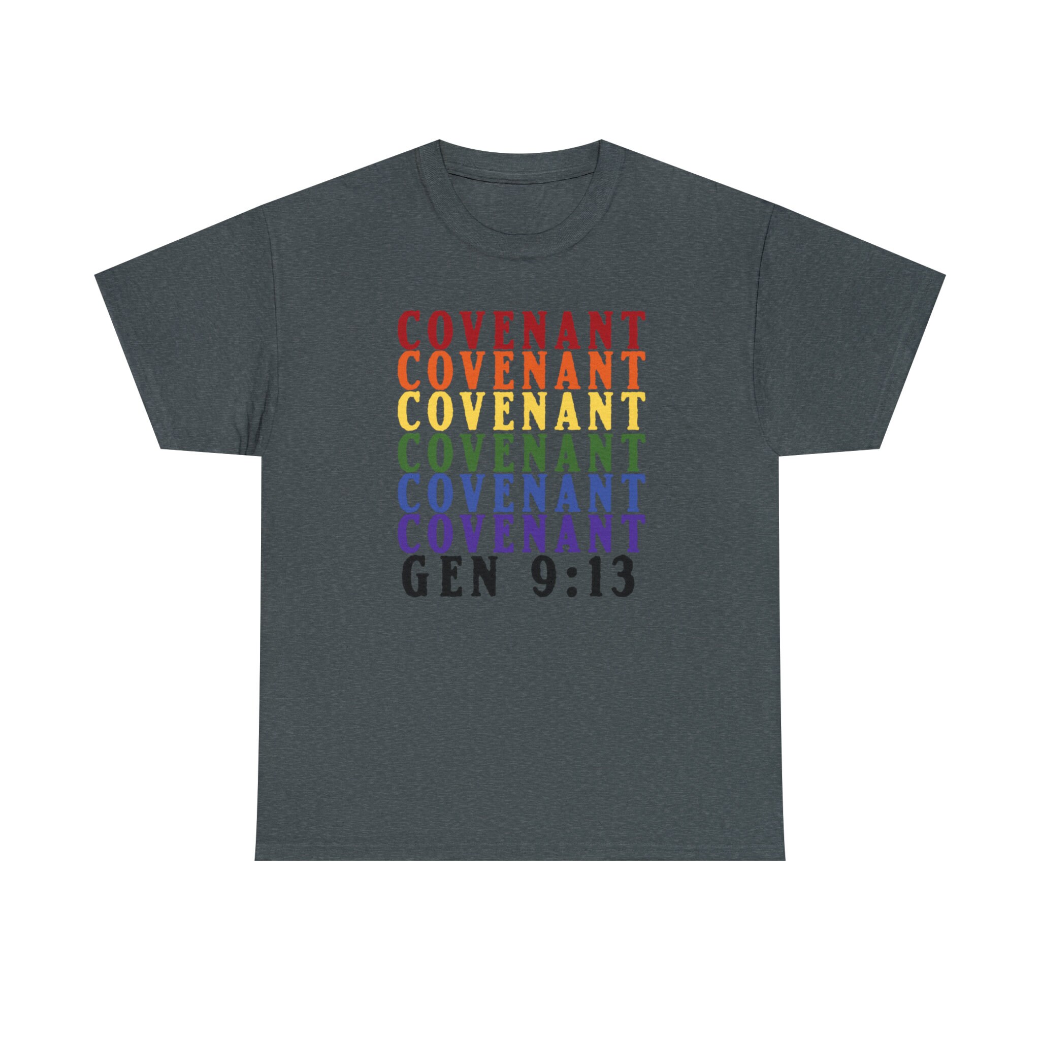 Men's Christian Rainbow God's Promise Covenant Rainbow Tshirt, Youth ...