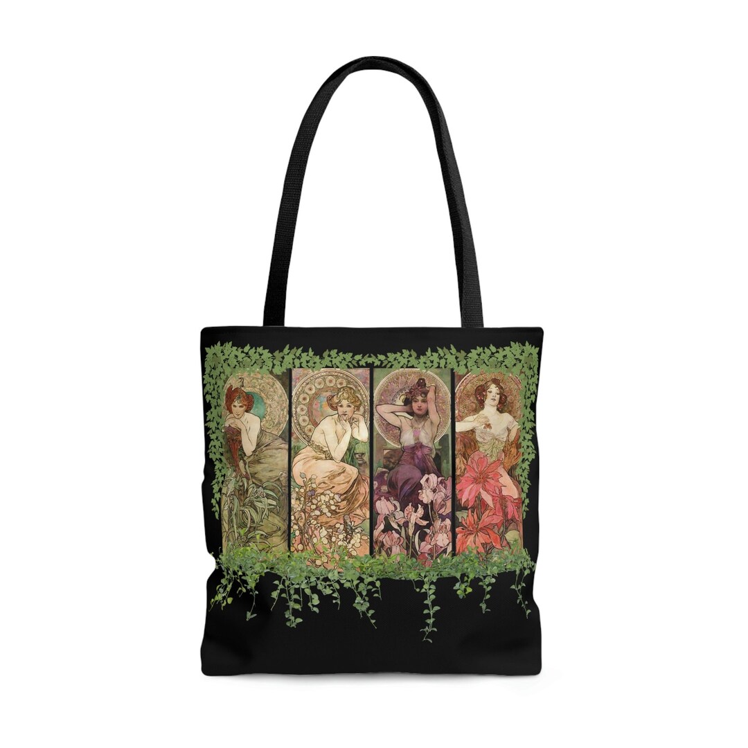 Vintage Style 1800s Art Tote Bag, Victorian Art Bag, Vintage Women Bag ...